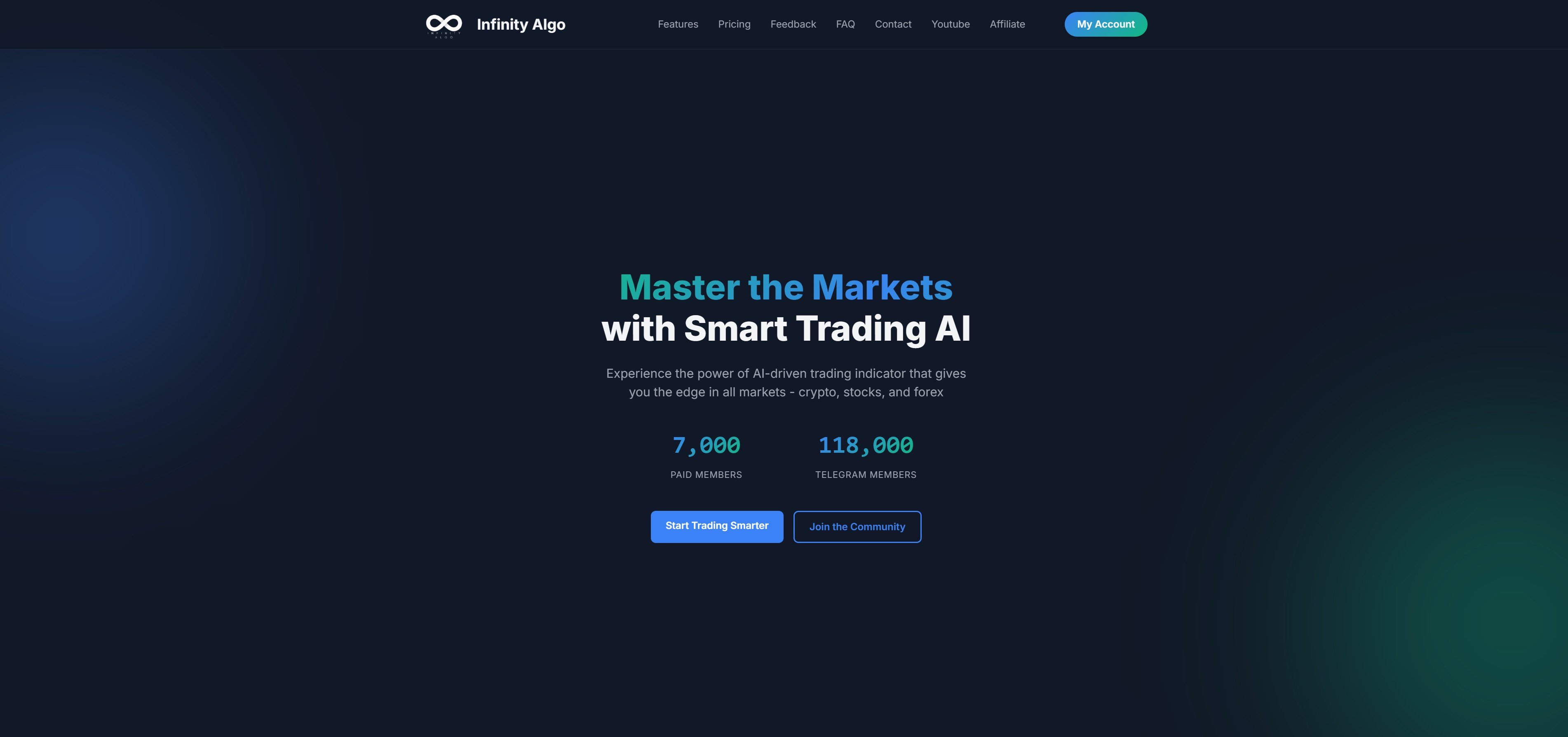 Infinity Algo - Smart Trading Indicator | AI-Powered Signals
